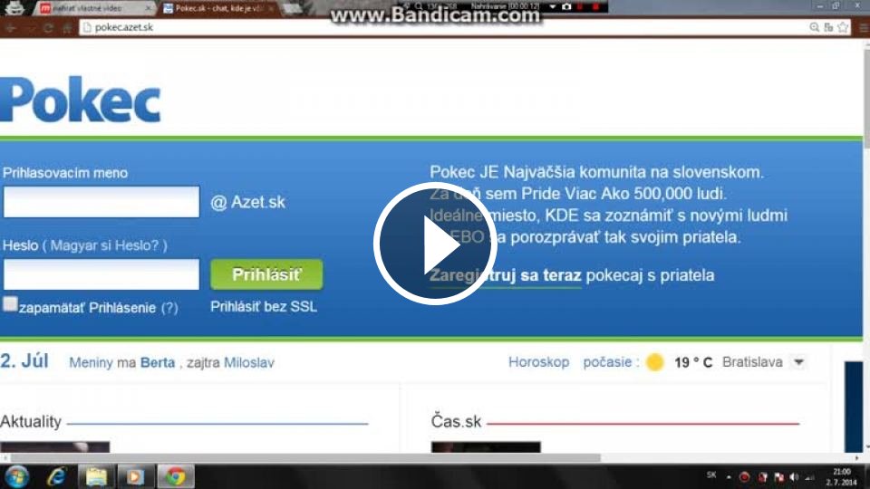 Pokec.SK Magyar si heslo ? - Mojevideo