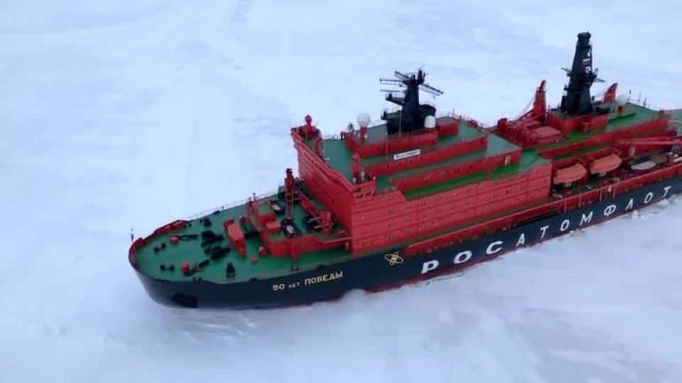 Najväčší nukleárny ľadoborec sveta "50 Let Pobedy" - Mojevideo