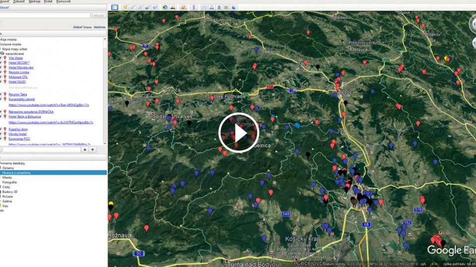 Urbex mapa - Mojevideo