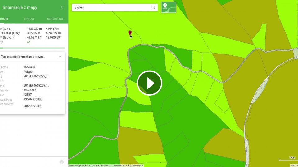 Návod: WMS lesnícke mapy v ZBGIS web aplikácii - Mojevideo