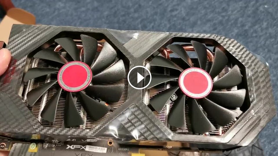 XFX Radeon RX580 8GB unboxing - Mojevideo