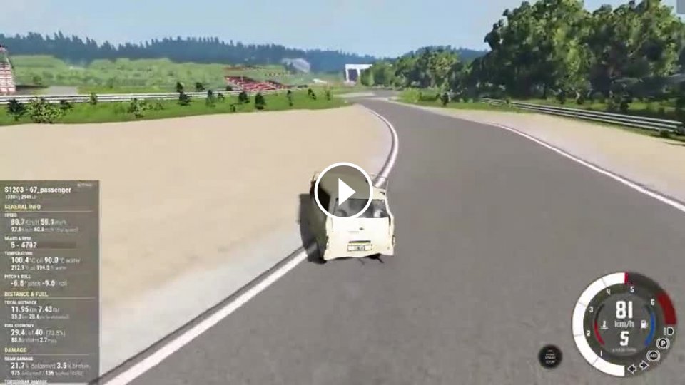 BeamNG.drive|Cesta do záhuby|Nezničiteľná Škoda 1203 - Mojevideo