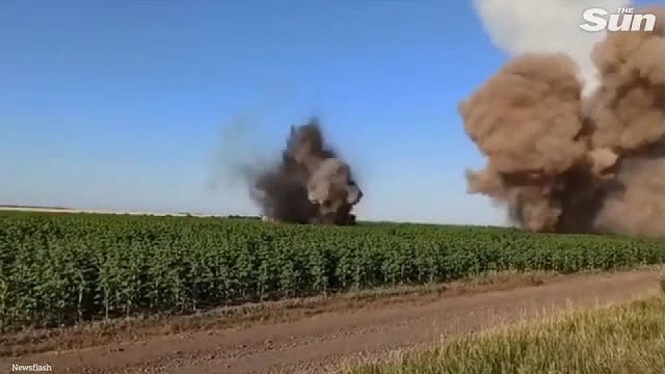 Balistické rakety odpálené na ruské pozície - Ukrajina - Mojevideo