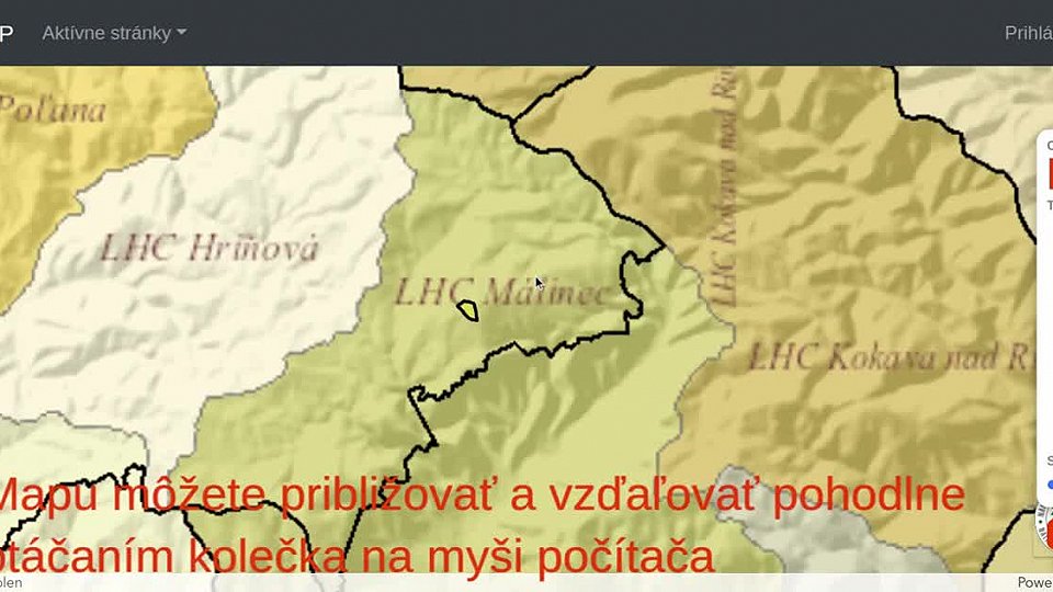 Nové lesnícke mapy. Návod na používanie - Mojevideo