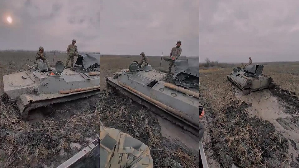 Extrémna rasputica, močiar, vs pásová technika - Mojevideo