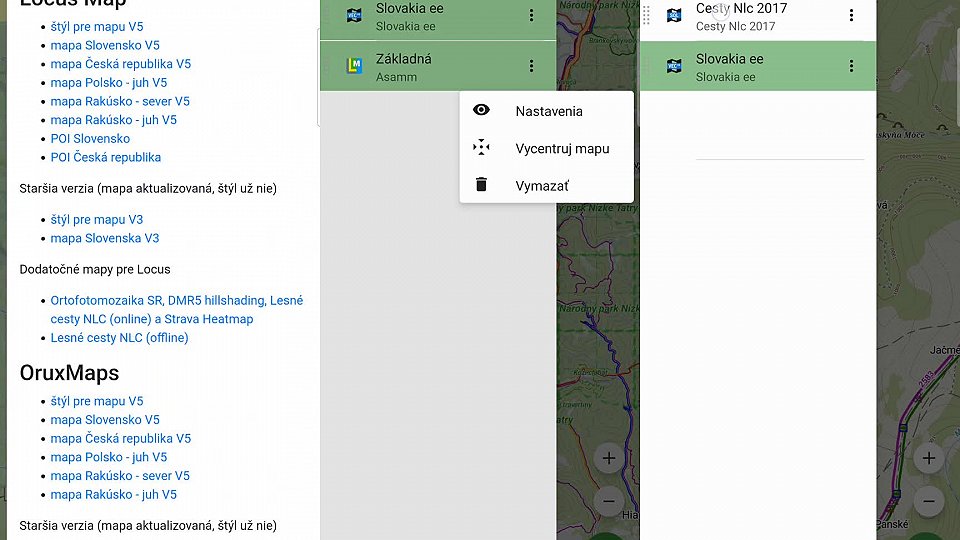 Podrobné lesnícke mapy, cestná sieť offline. Locus GIS. Návod - Mojevideo