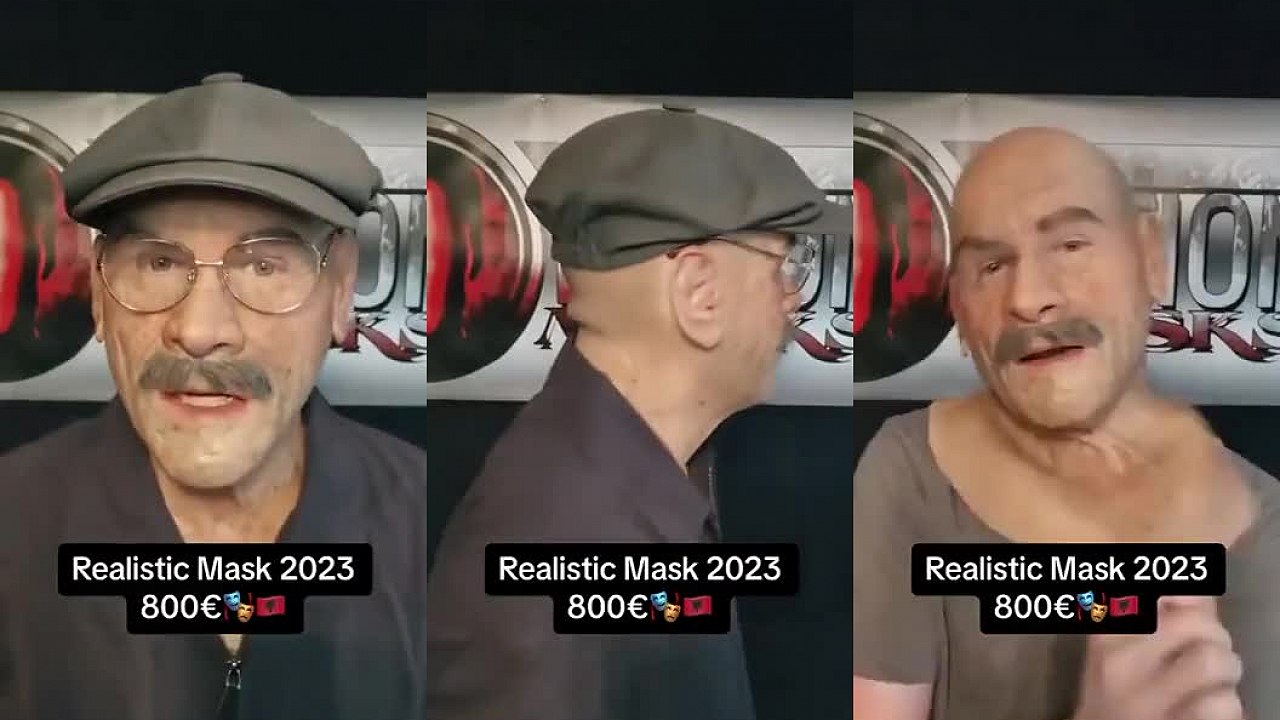 Realistická maska muža za 800 € - Mojevideo