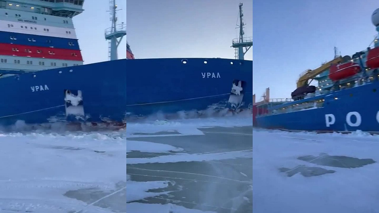 Ruský atómový ľadoborec Ural - Mojevideo