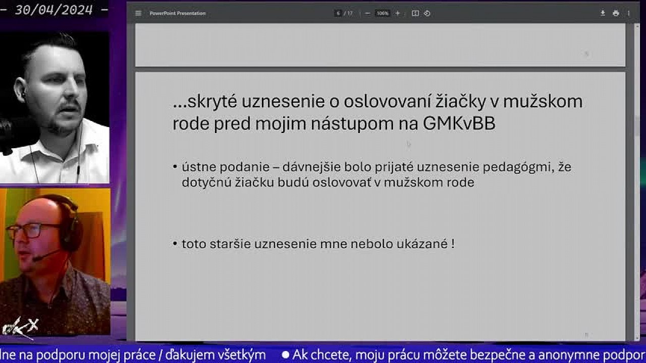 Daniel Bombic - Transsexualizmus na slovenskom gymnáziu kto je v ...
