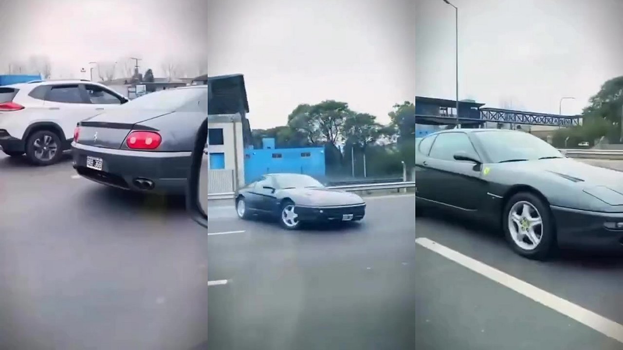 Keď vo Ferrari 456 GT sedí hlupák, vyzerá to potom takto - Mojevideo